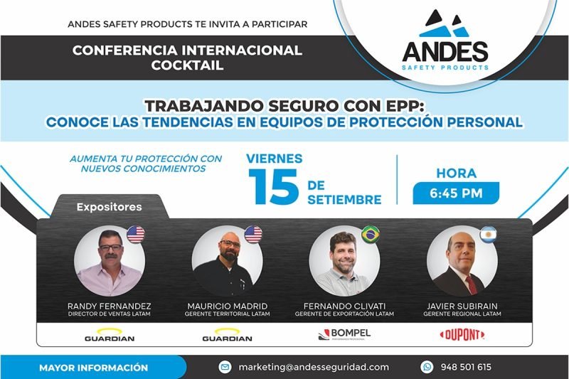 Andes Safety Products organiza conferencia internacional con marcas ...
